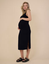 Black Racerback Tank Midi Dress | Motherhood